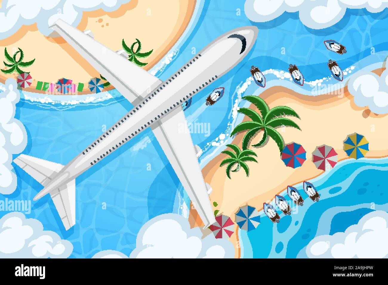 Set of aerial view scenes illustration Stock Vector Image & Art - Alamy