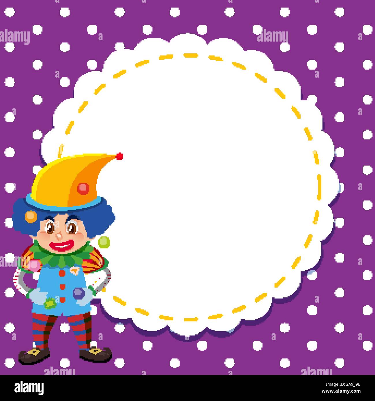 Clown frame clipart hi-res stock photography and images - Alamy