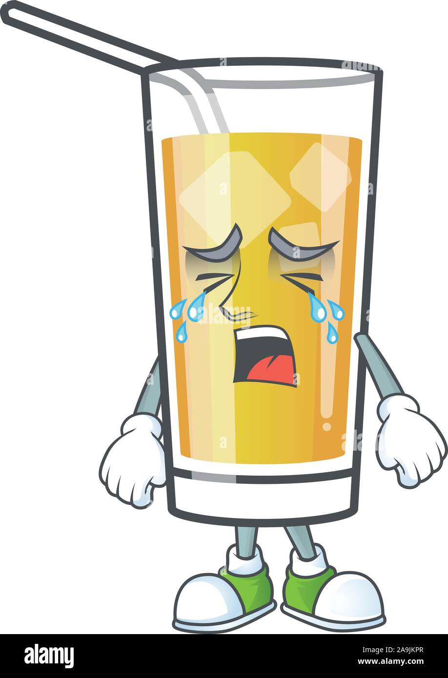 Character crying in the apple cider cartoon Stock Vector Image & Art ...