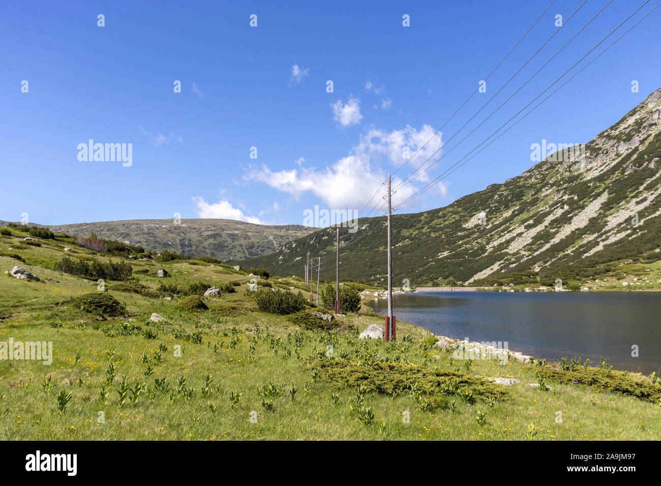Landscape with The Lower Fish Lake (Ribni Ezera), Rila mountain, Bulgaria Stock Photo - Alamy