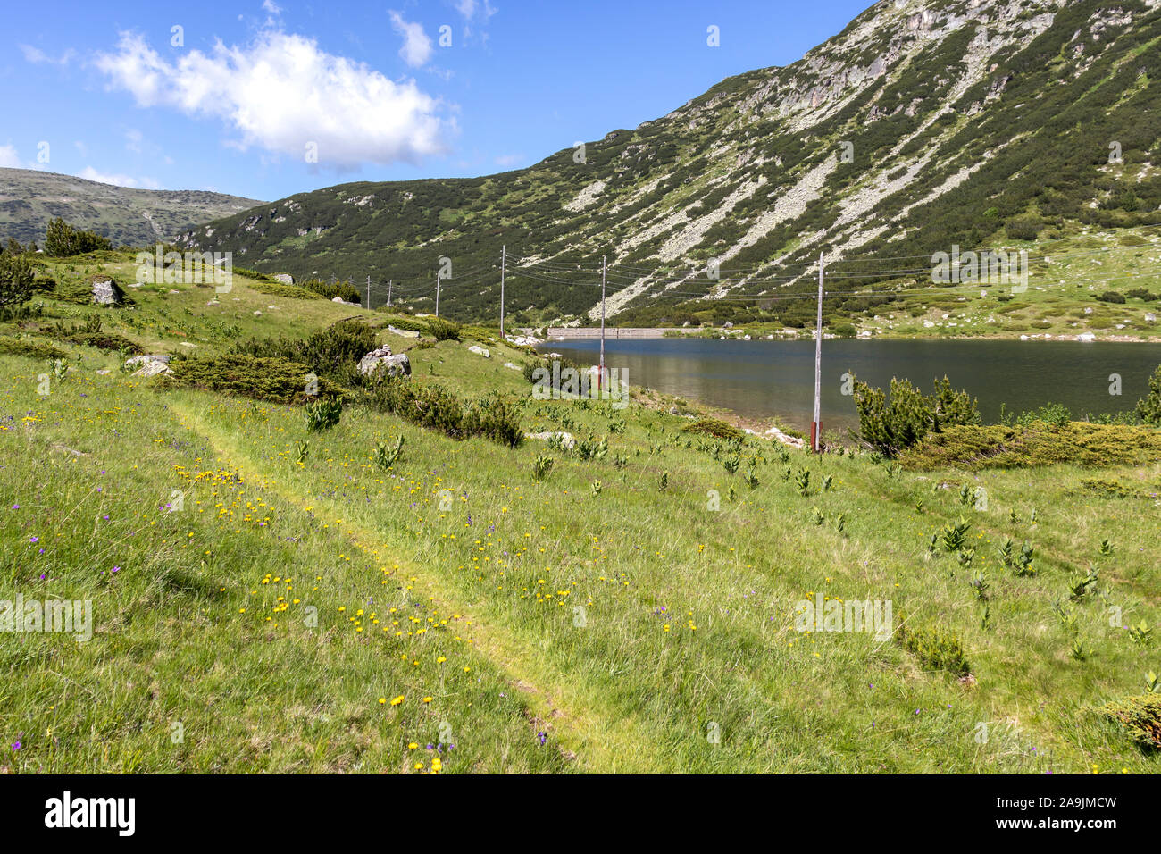 Landscape with The Lower Fish Lake (Ribni Ezera), Rila mountain, Bulgaria Stock Photo - Alamy
