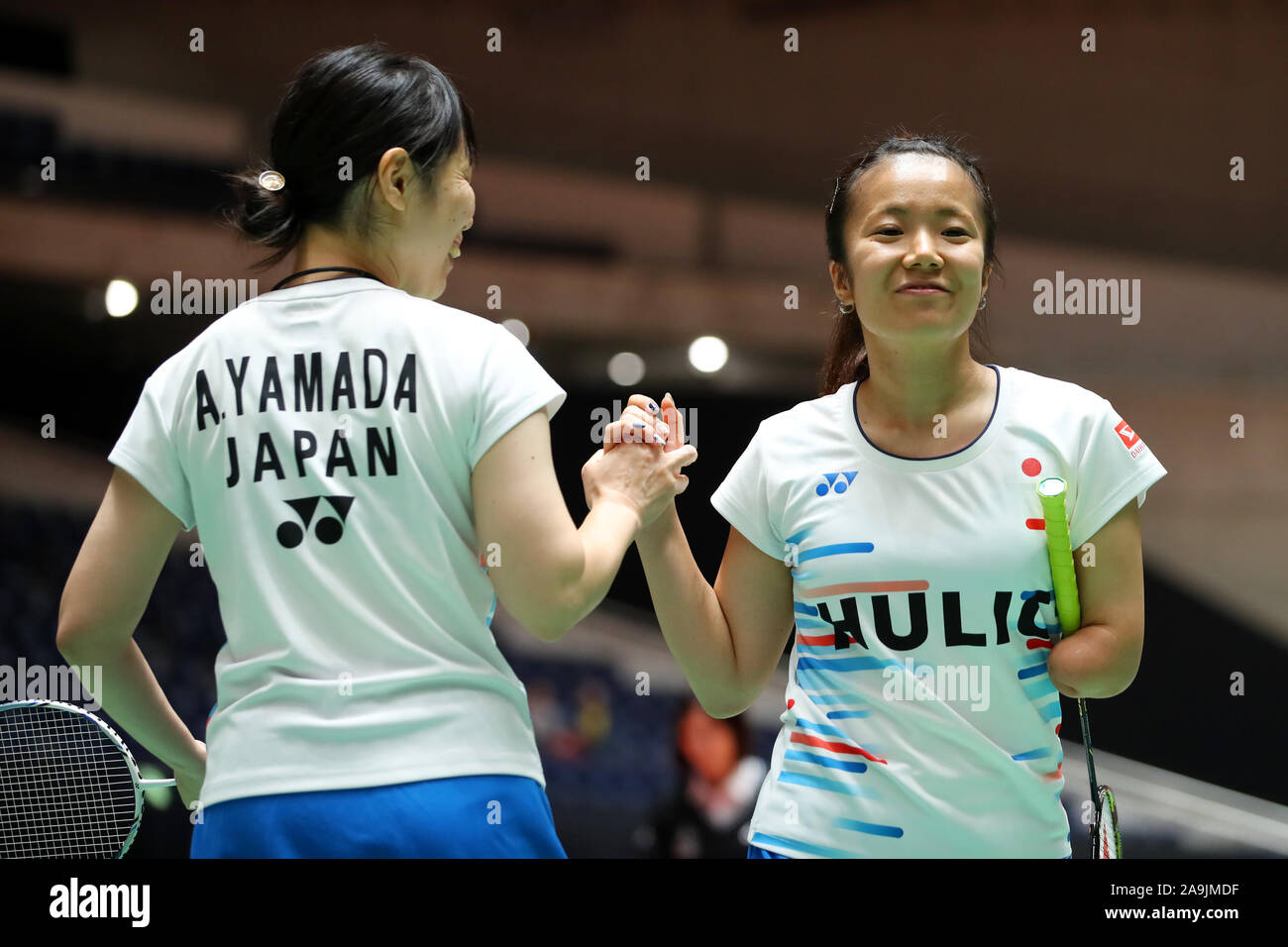 Tokyo, Japan. 15th Nov, 2019. Asami Yamada & Kaede Kameyama (JPN ...