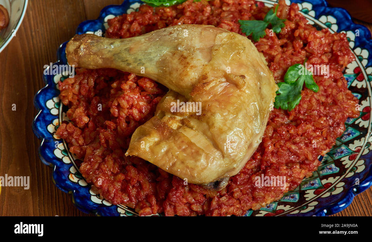 Riz Gras, delicious chicken and rice dish, Burkina Faso cuisine ...