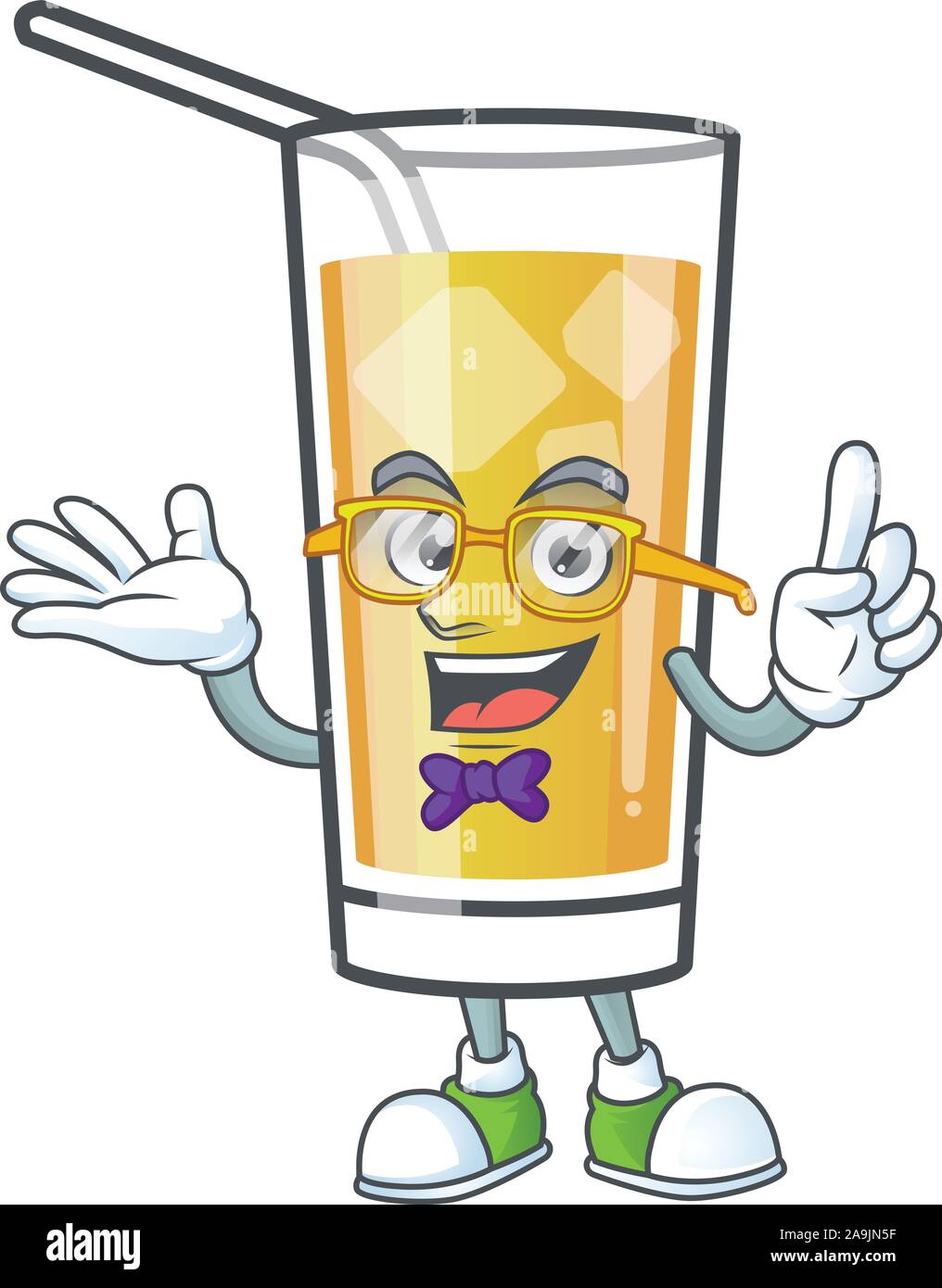 Cartoon apple cider with the character geek Stock Vector Image & Art ...