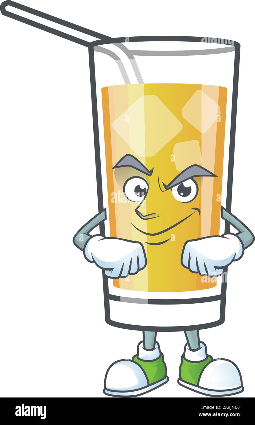 Cartoon apple cider with the character smirking Stock Vector Image ...