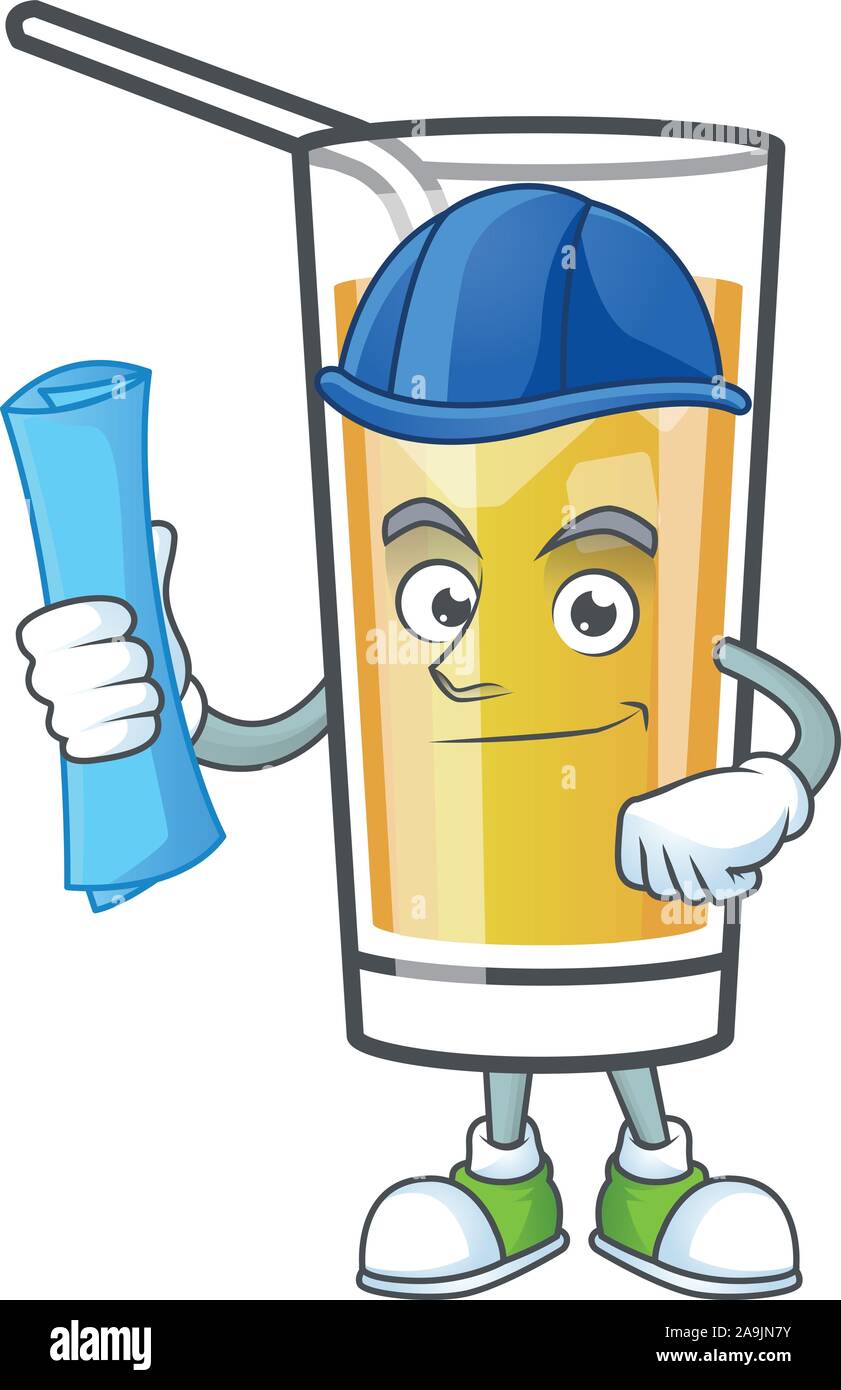 Cartoon apple cider with the character architect Stock Vector Image ...