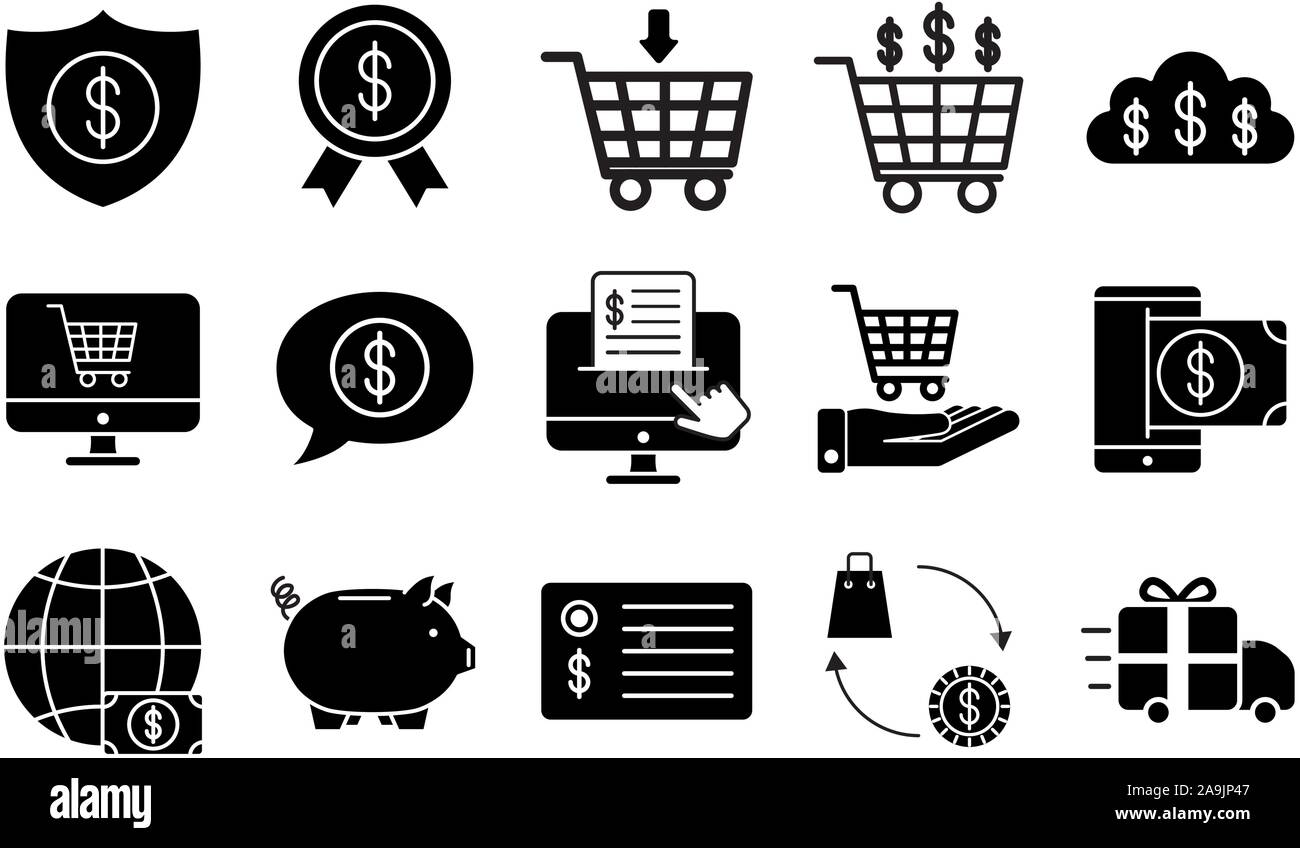 Money bag shield financial Stock Vector Images - Alamy