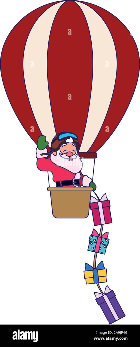 Santa claus throwing gift hi-res stock photography and images - Alamy