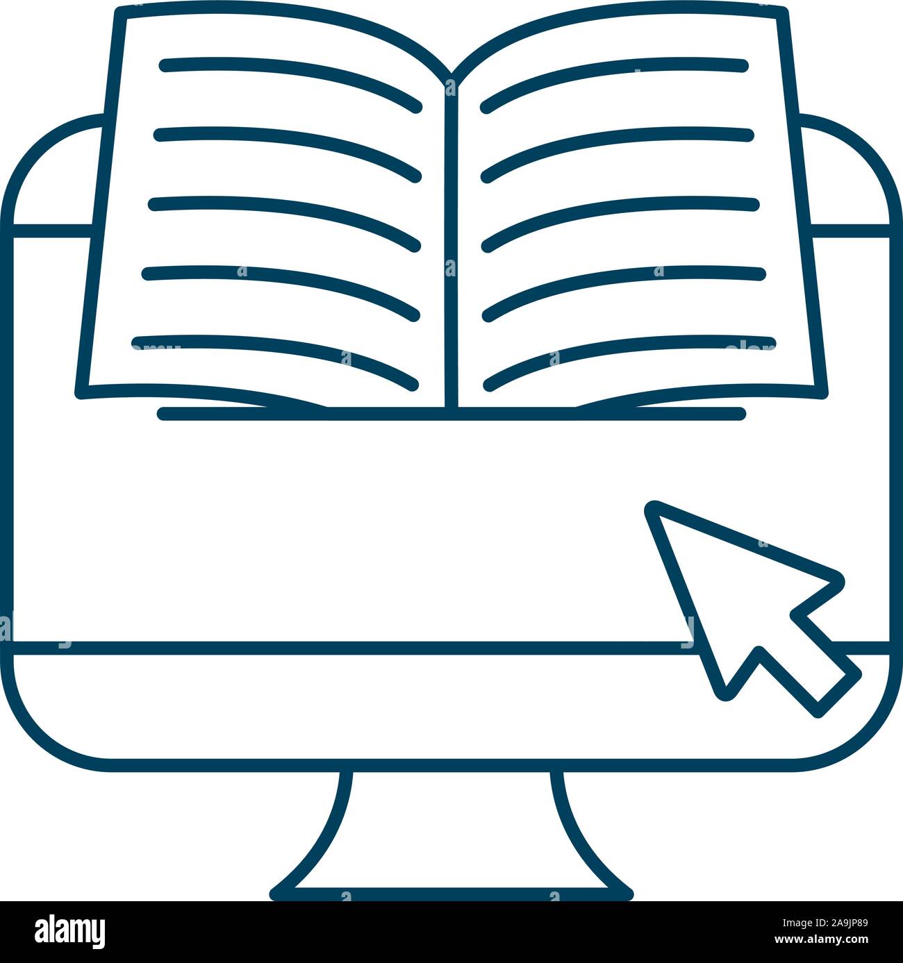 Library book desktop icon hi-res stock photography and images - Alamy