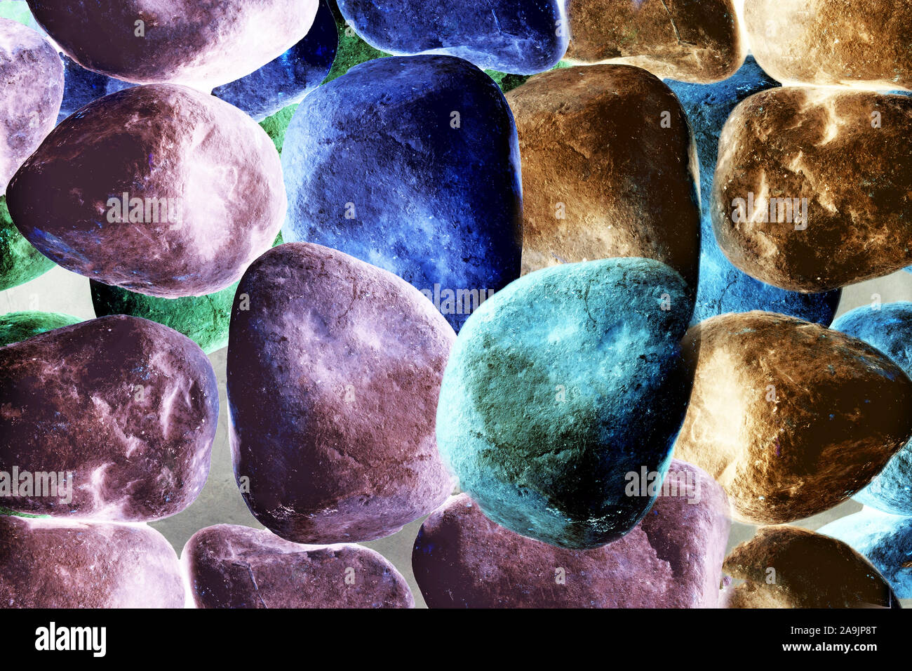 Stones collection various colors, negative photo bacgkround texture ...