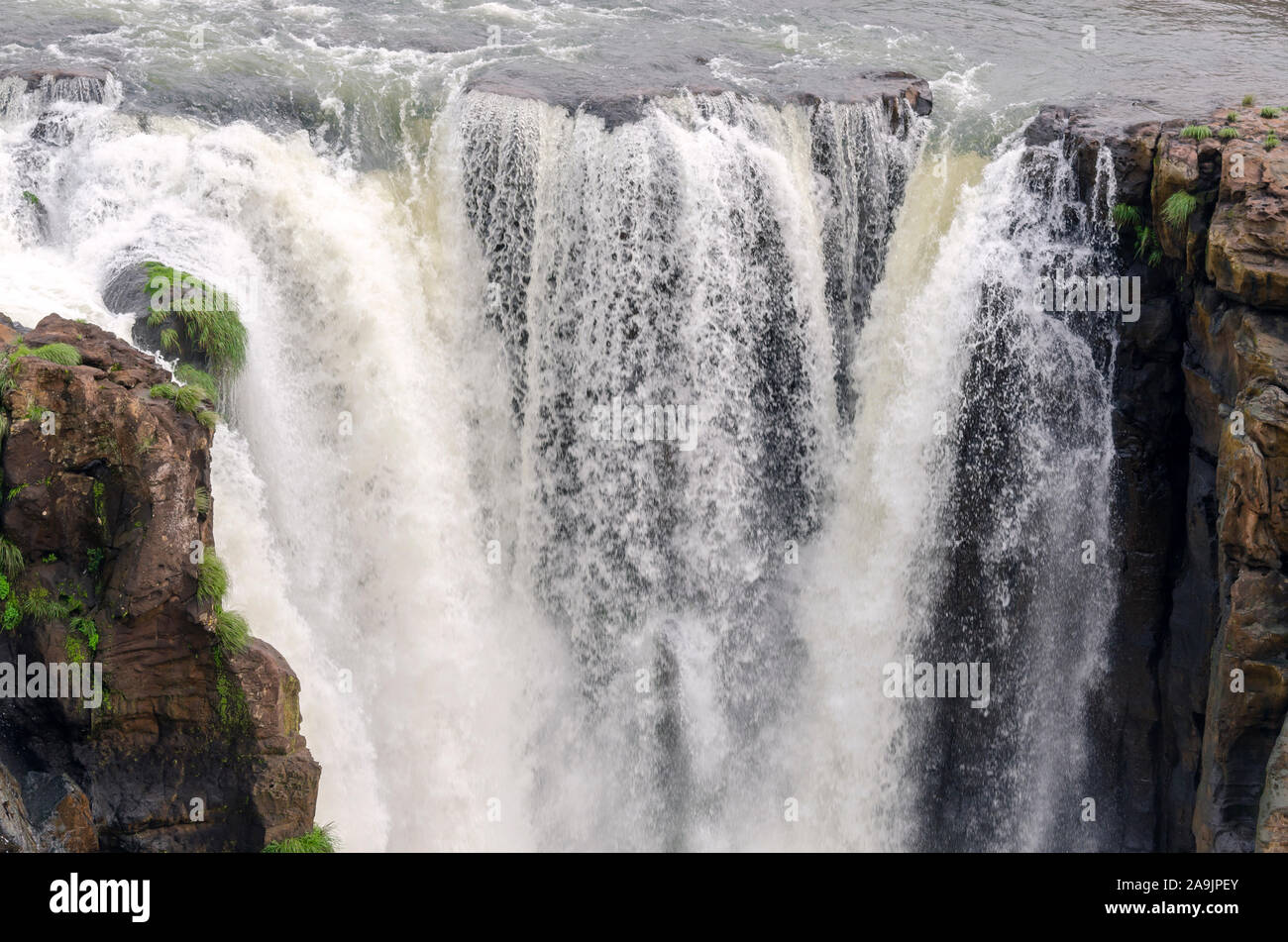 overview of landscape to iguacu waterfalls in Brazil Stock Photo - Alamy