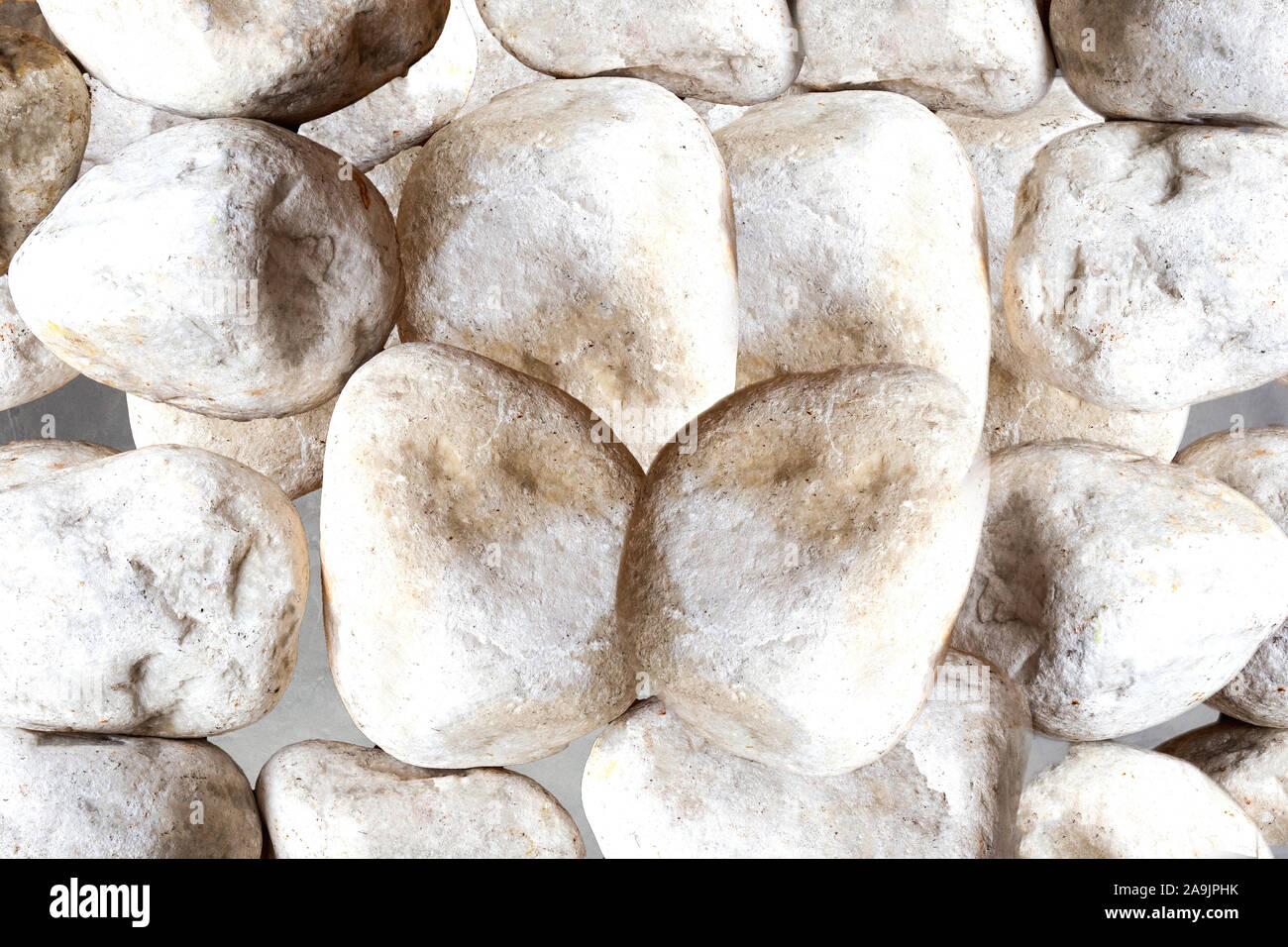 White stone background texture many cobblestones close-up Stock Photo ...