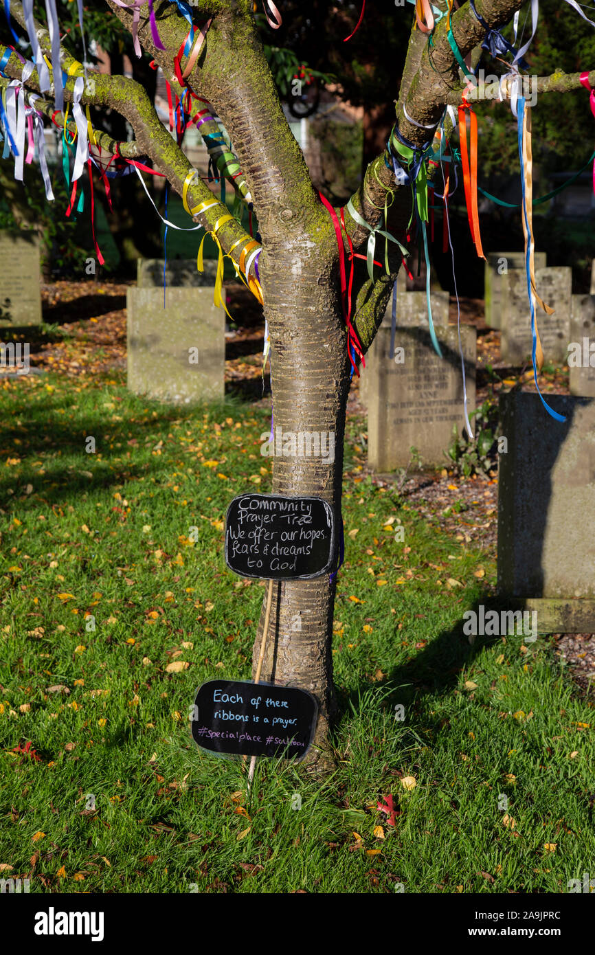 Prayer ribbon hi-res stock photography and images - Alamy