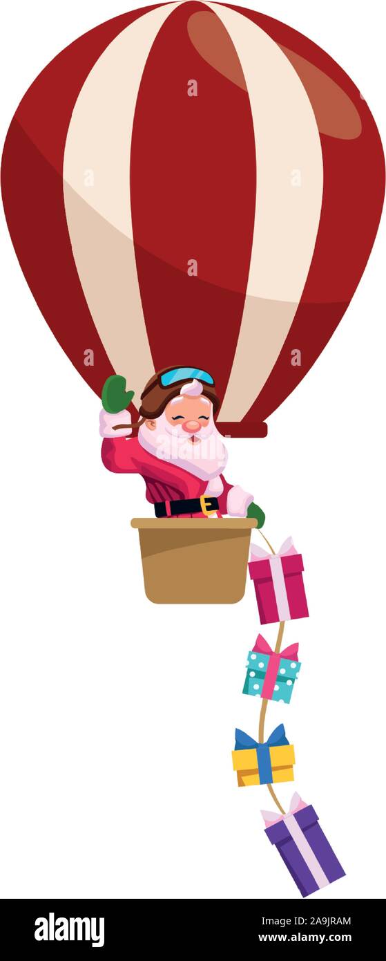 Santa claus throwing gift hi-res stock photography and images - Alamy