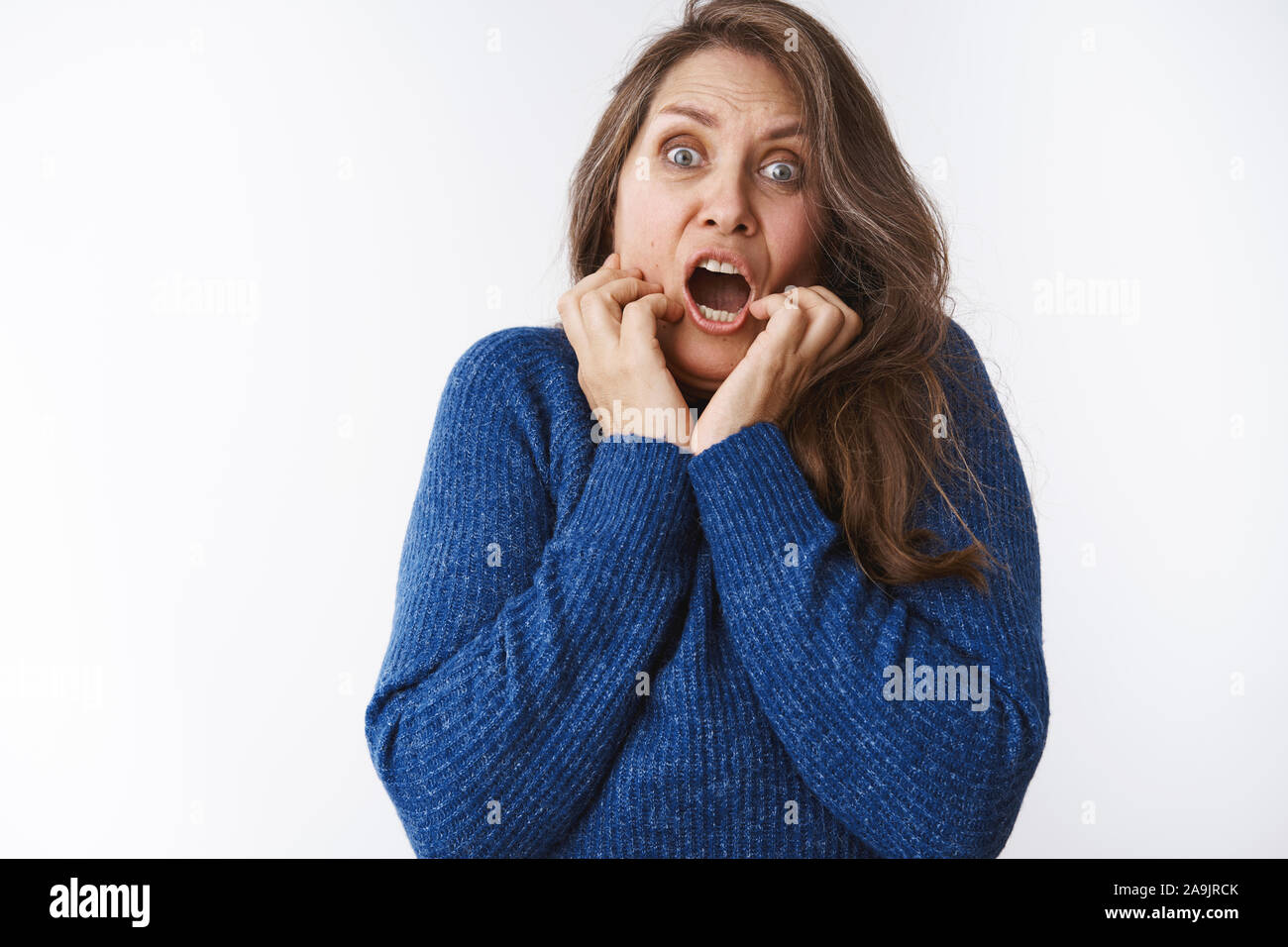 Horrified granny hi-res stock photography and images - Alamy
