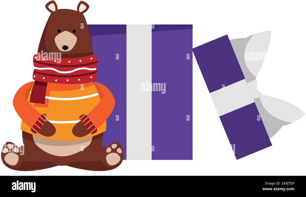 Bear box symbol Stock Vector Images - Alamy