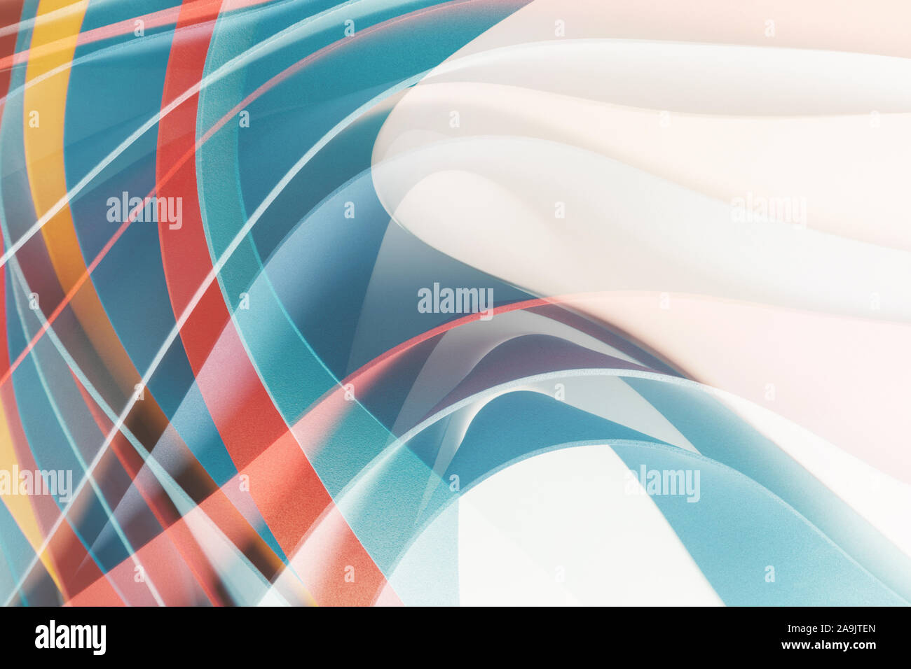 Geometrical composition with wavy elements. Abstract background Stock ...