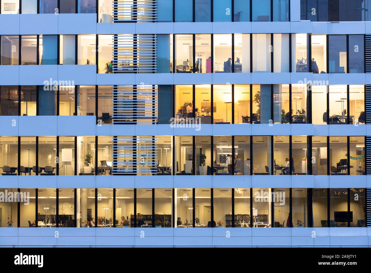 the building Dock 6-10 in the Rheinau harbour, Cologne, Germany. das ...