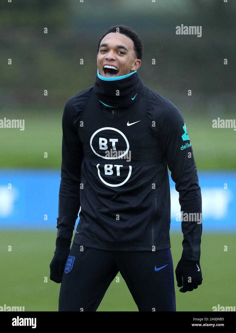 England's Trent Alexander-Arnold during the training session at Watford ...
