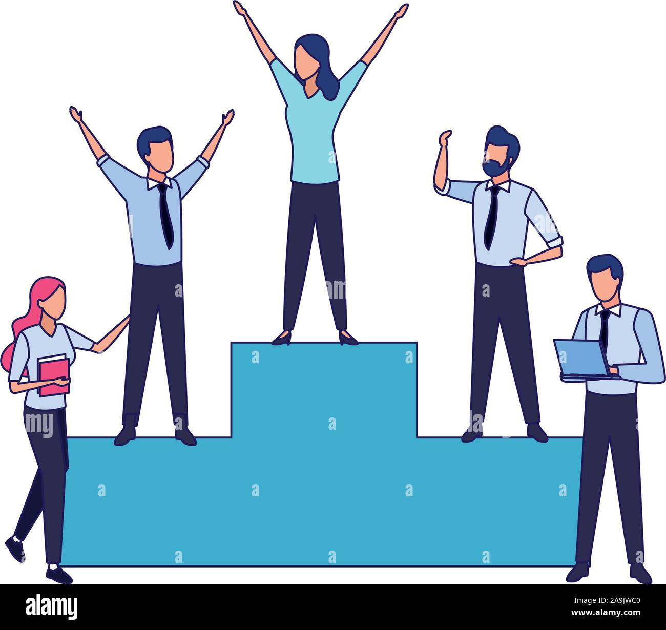 Man excited computer in Stock Vector Images - Alamy