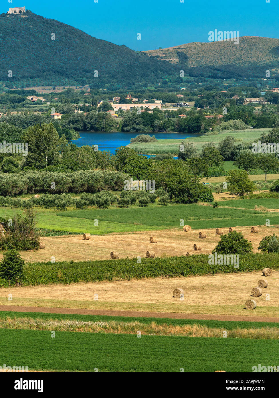 Rural landscape near Castel Morrone, in Caserta province (Campania ...