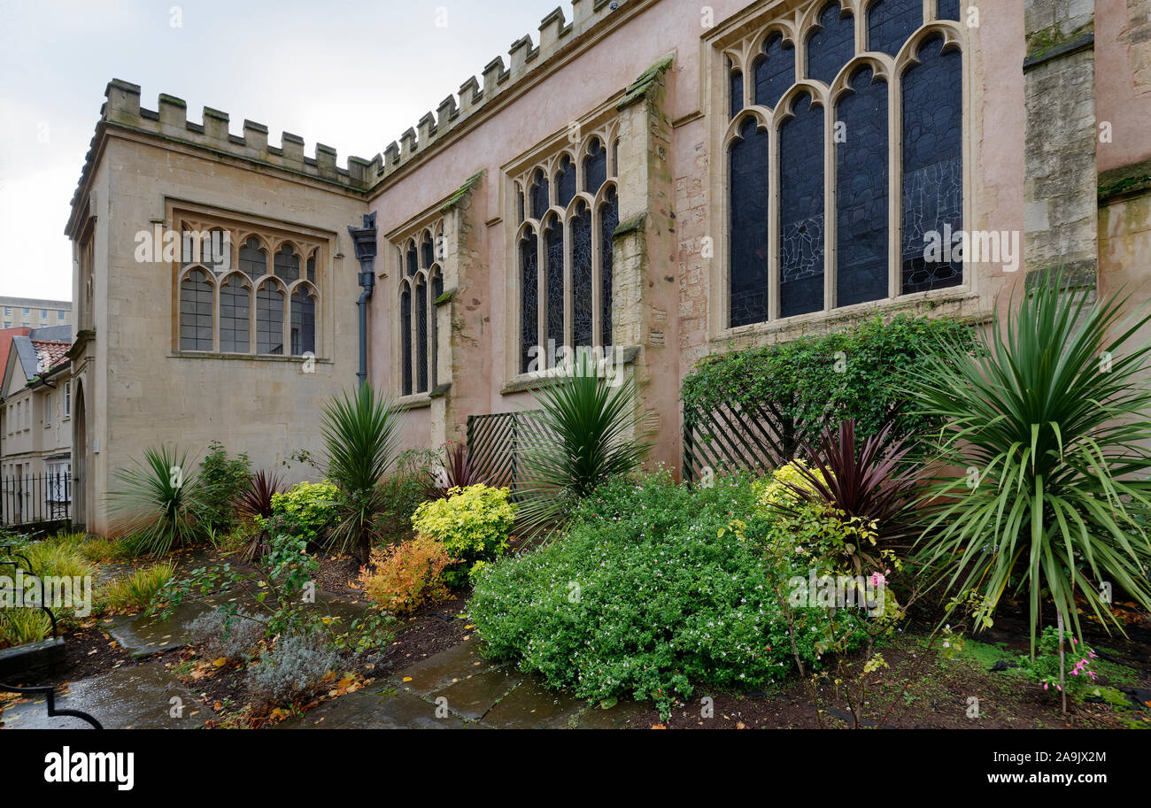 South Porch of St James Priory with Walsingham House beyond Broadmead ...