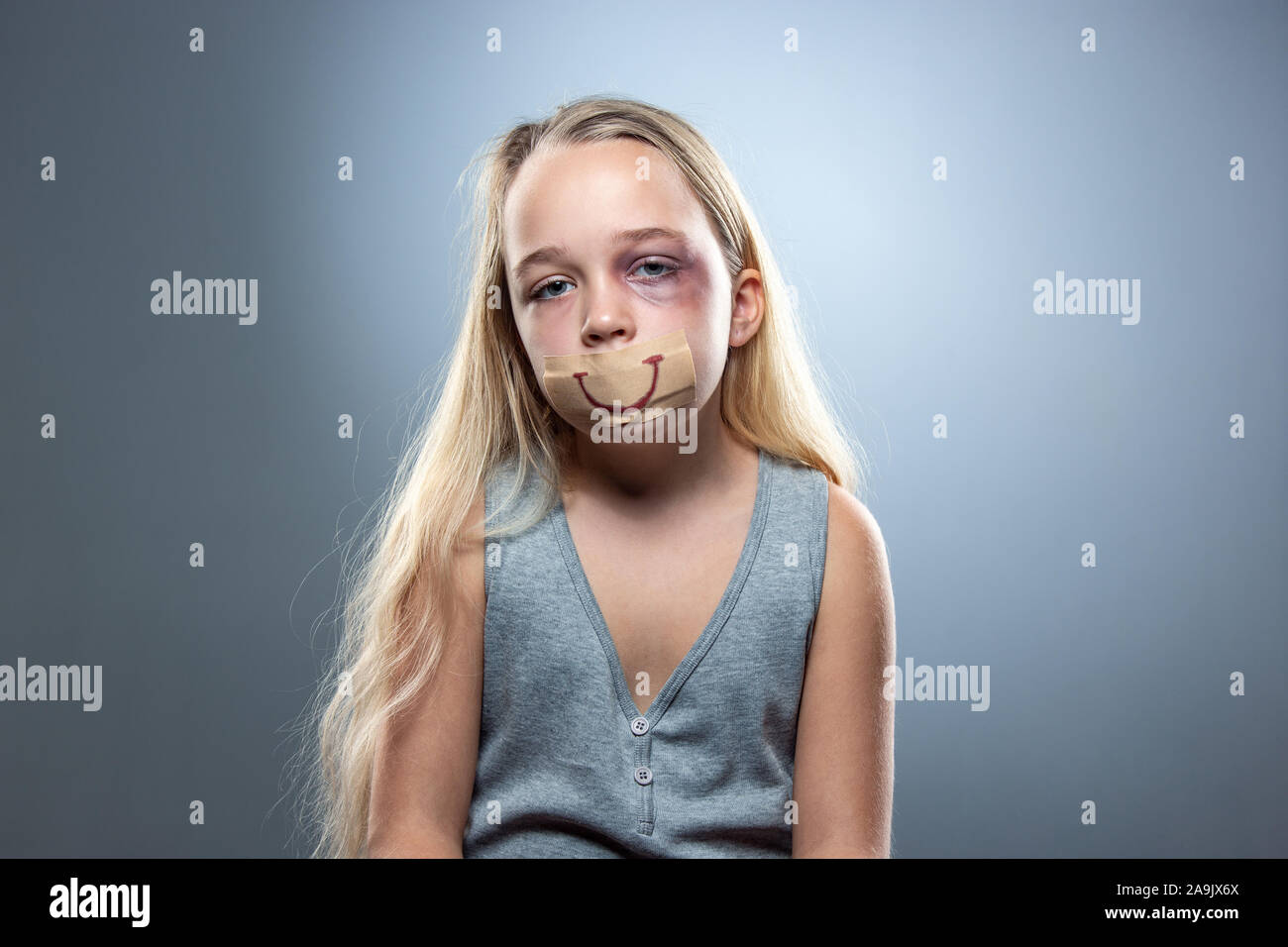 Stop being afraid of being happy High Resolution Stock Photography and ...