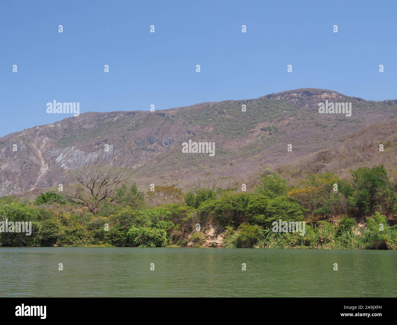 Marvelous view to wild slope of Sumidero canyon at Grijalva river ...