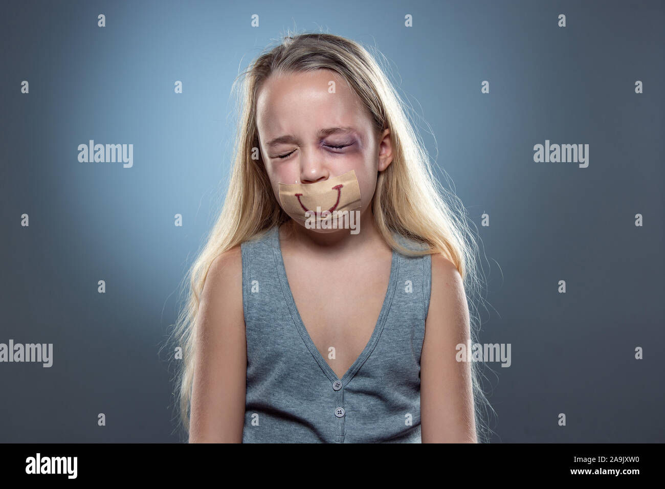 Stop being afraid of being happy High Resolution Stock Photography and ...