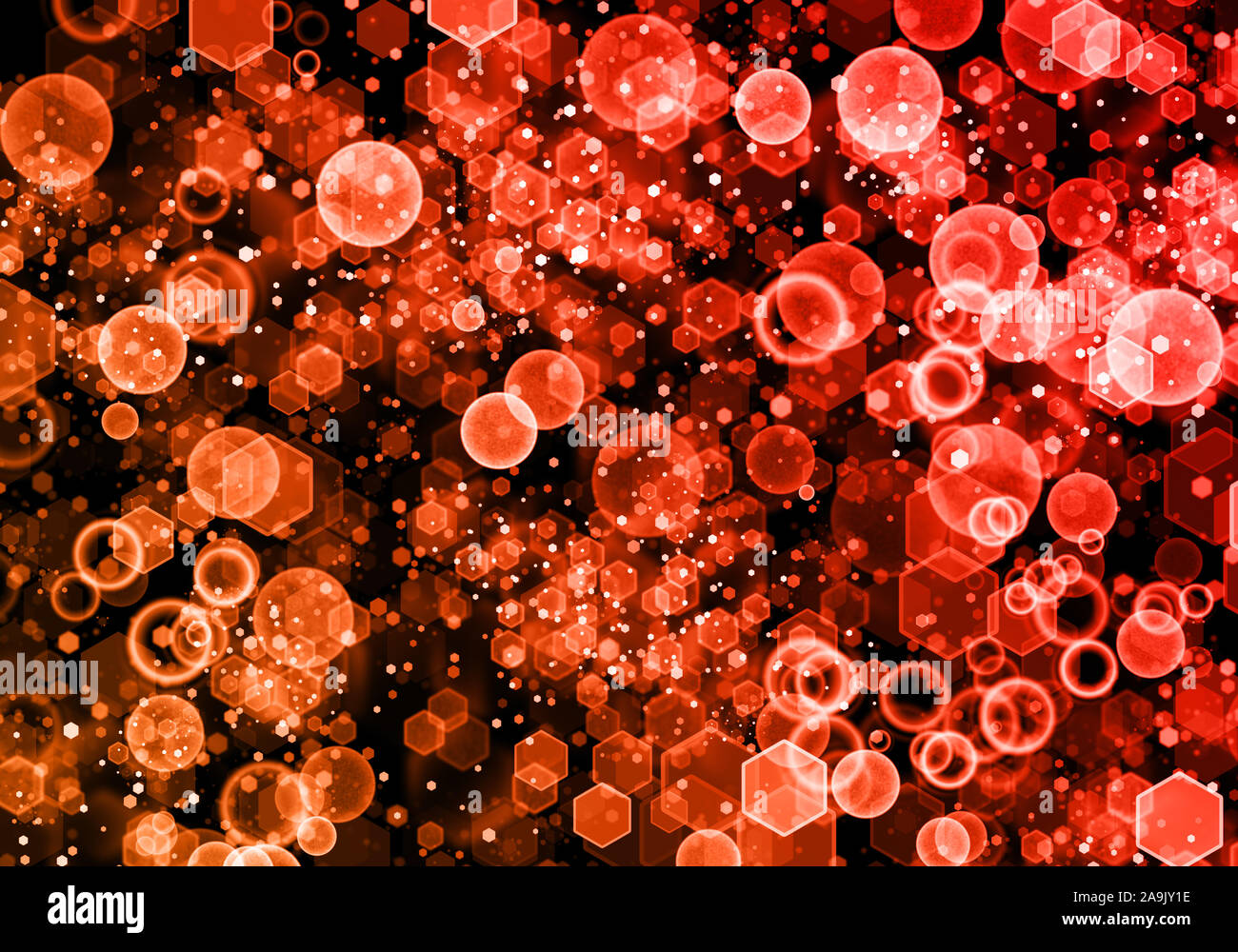 Colorful abstract geometric pattern. Bubble ornamental background Stock ...