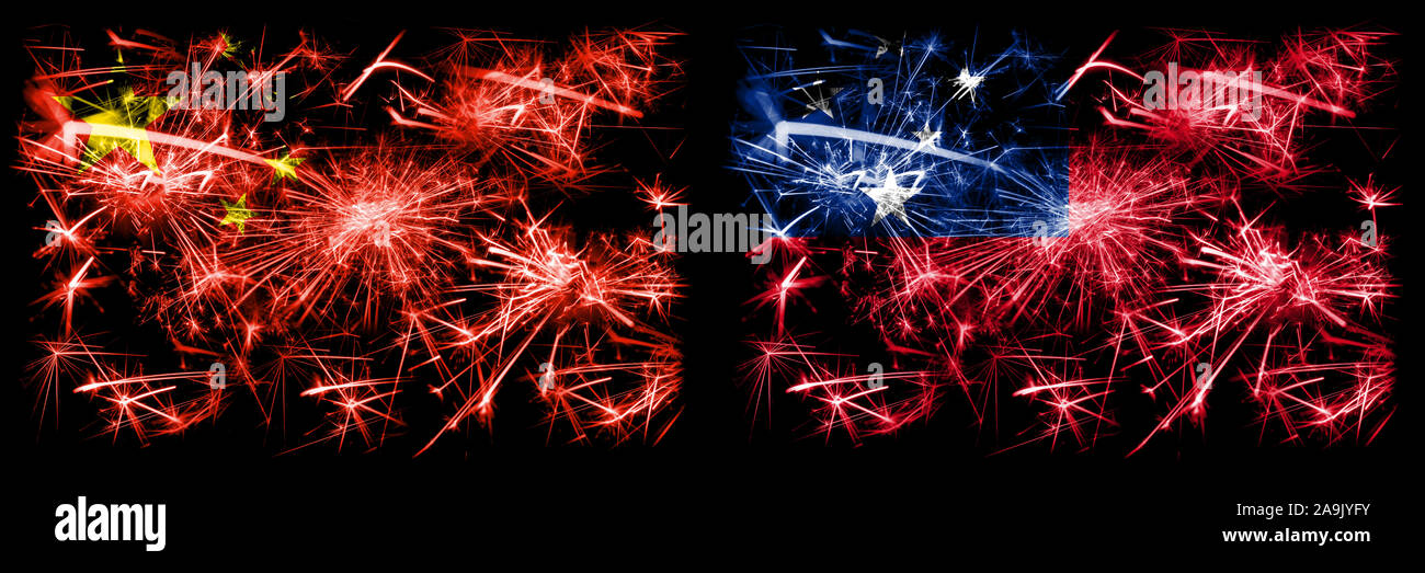 China, Chinese vs Samoa, Samoan New Year celebration travel sparkling ...