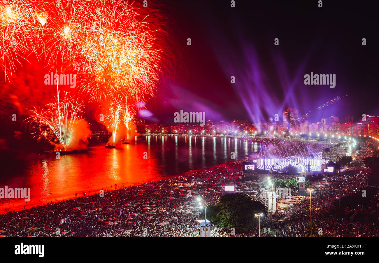 Revelers, both locals and tourist, enjoy the breath-taking New Years ...