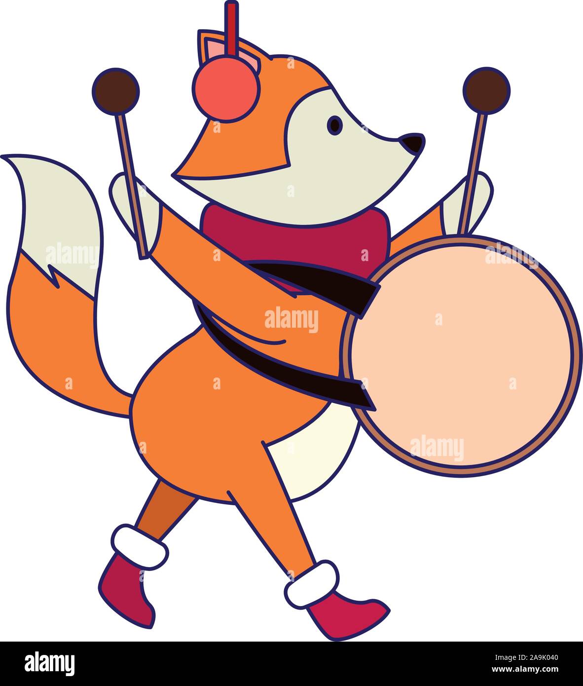 Cute forest animals playing musical Stock Vector Images - Alamy