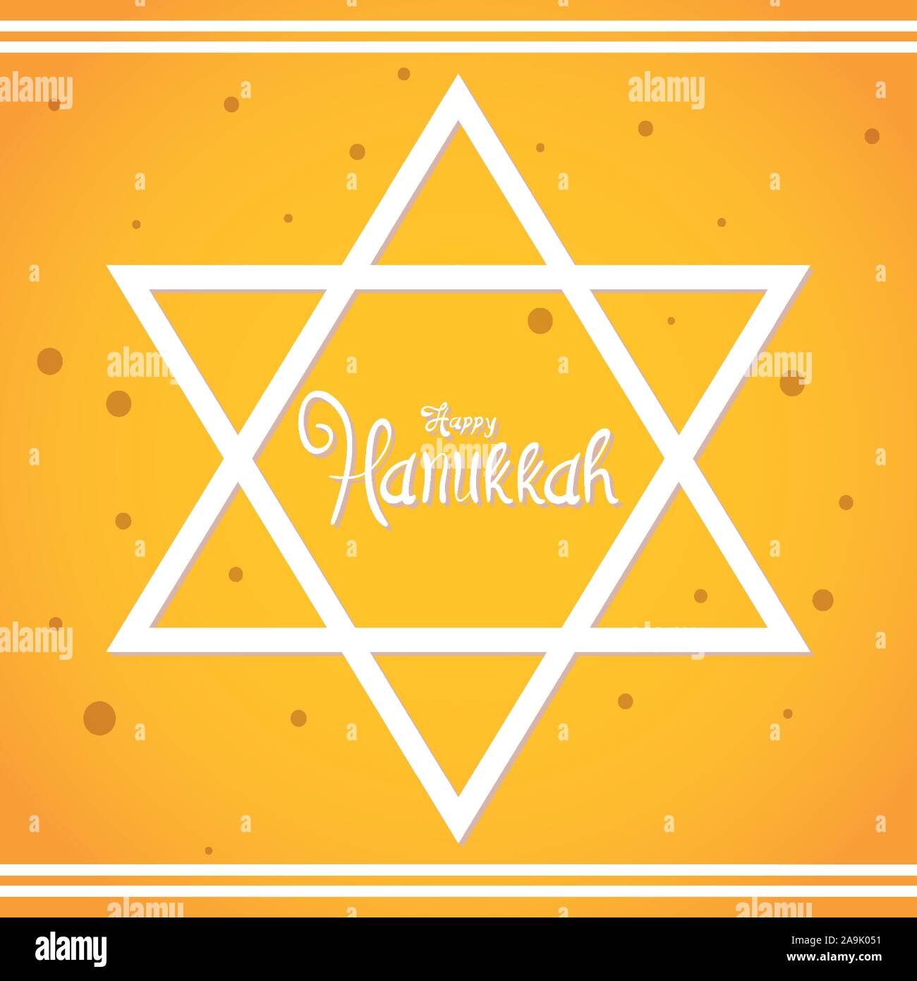 Happy hanukkah lettering star Stock Vector Images - Alamy