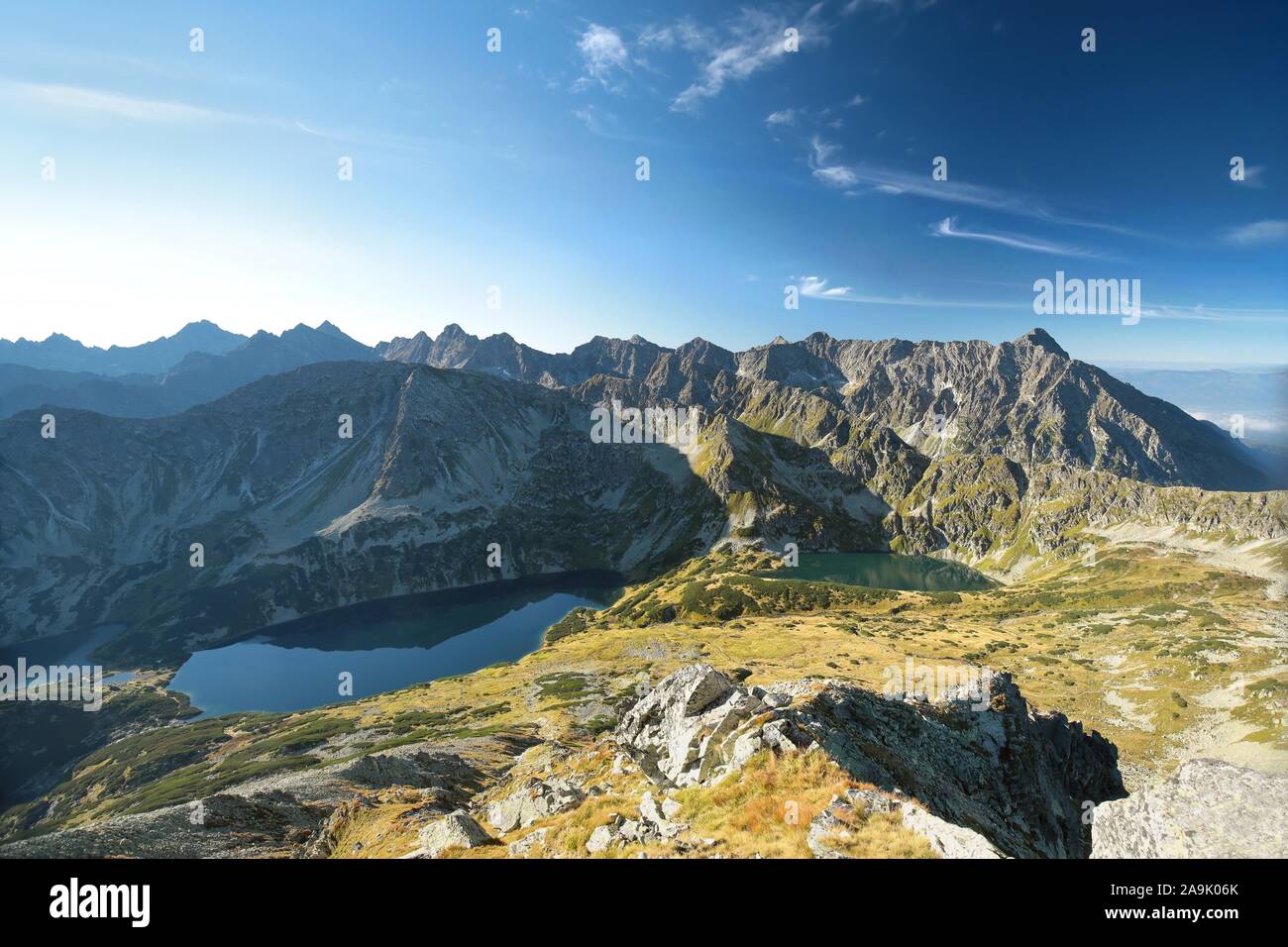 Panoramic view of the Tatra Mountains. The Tatra Mountains are the ...