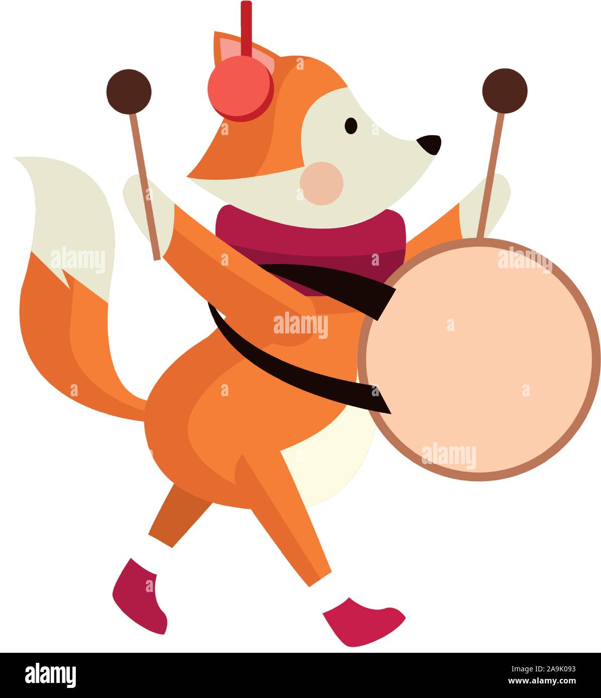 Cute forest animals playing musical Stock Vector Images - Alamy