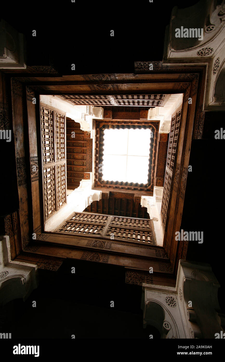 Medersa Ben Youssef, Medina, Marrakech, Morocco Stock Photo - Alamy