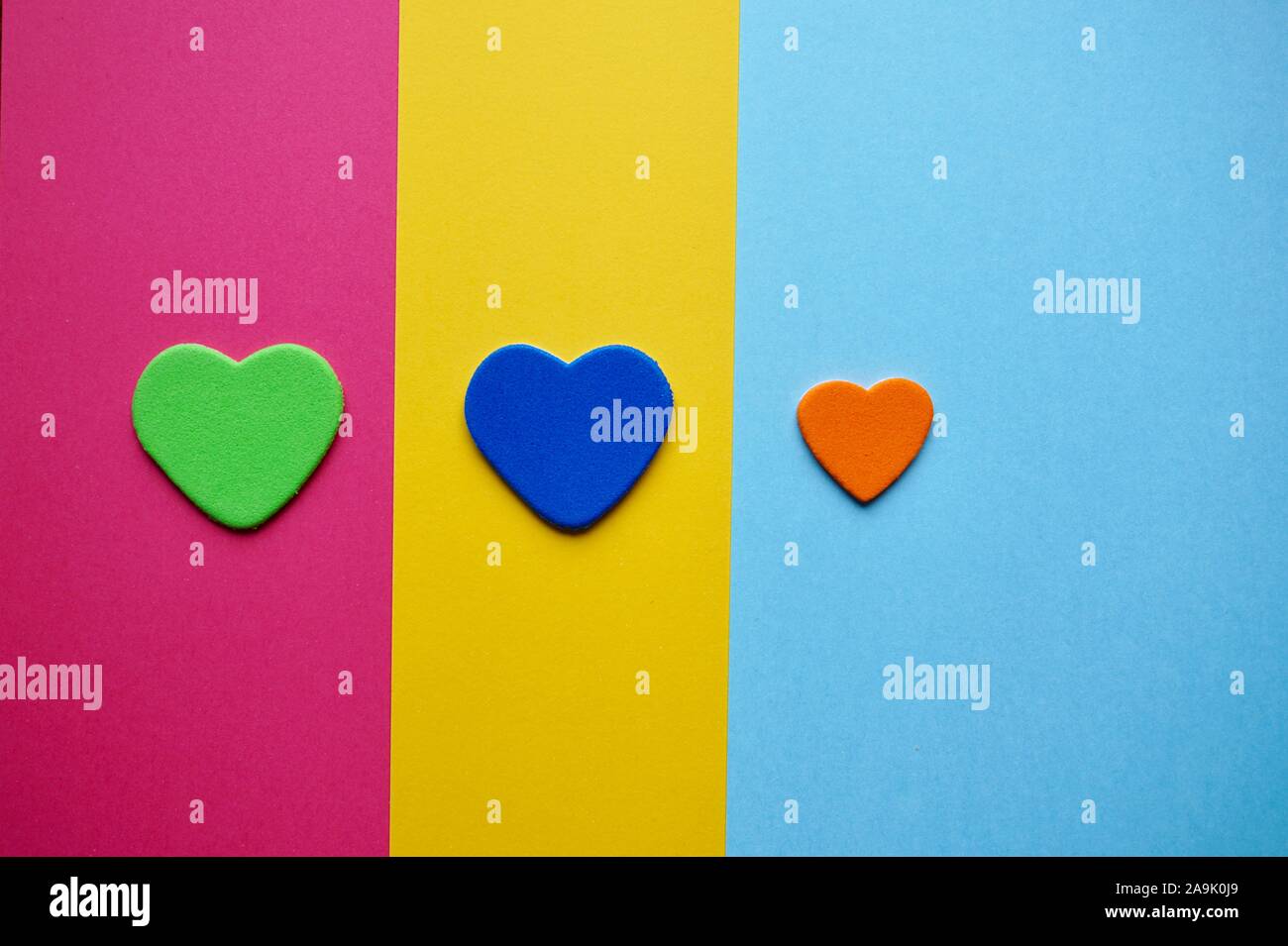 colorful hear to say i love you, love and colors Stock Photo - Alamy