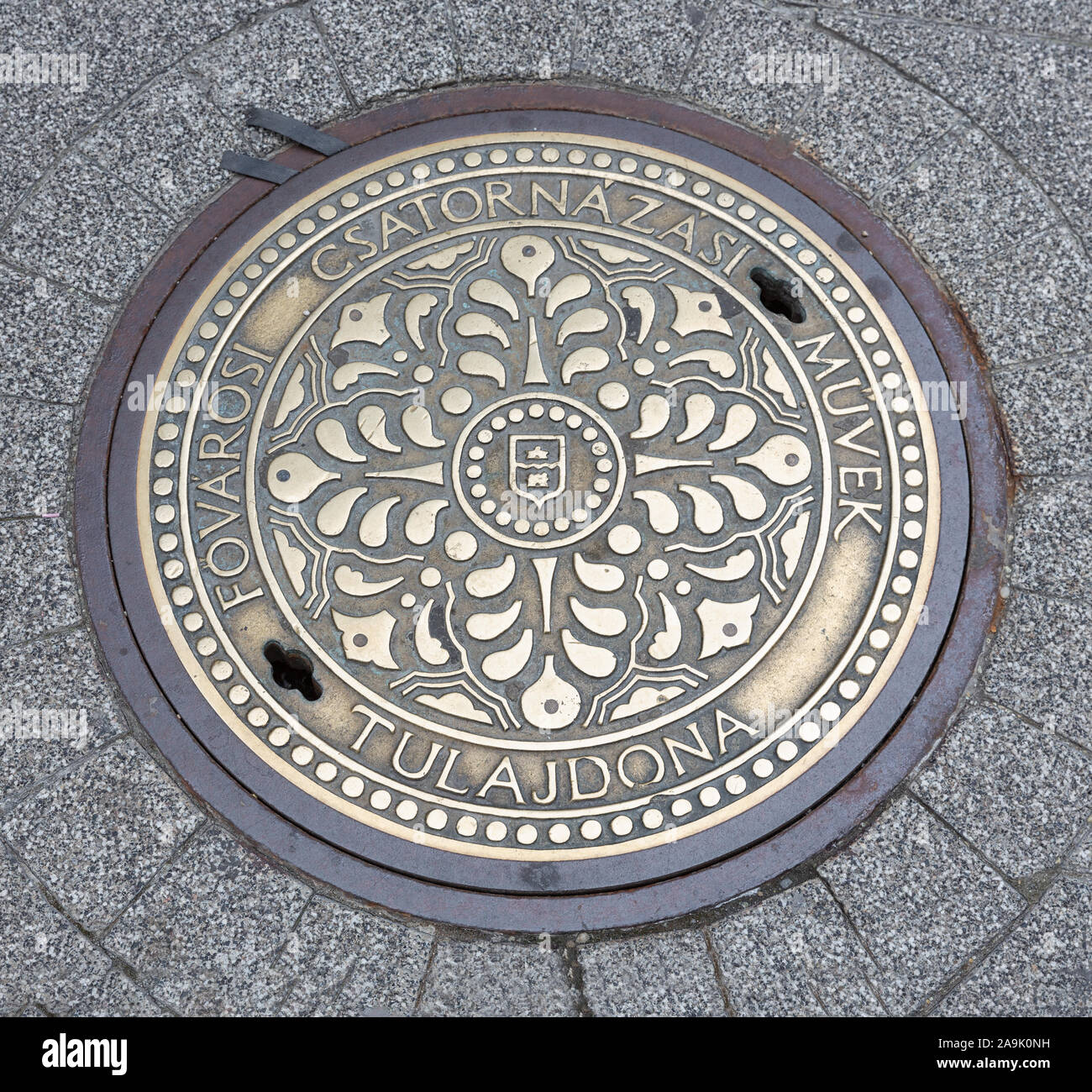 Budapest manhole cover hungary hi-res stock photography and images - Alamy