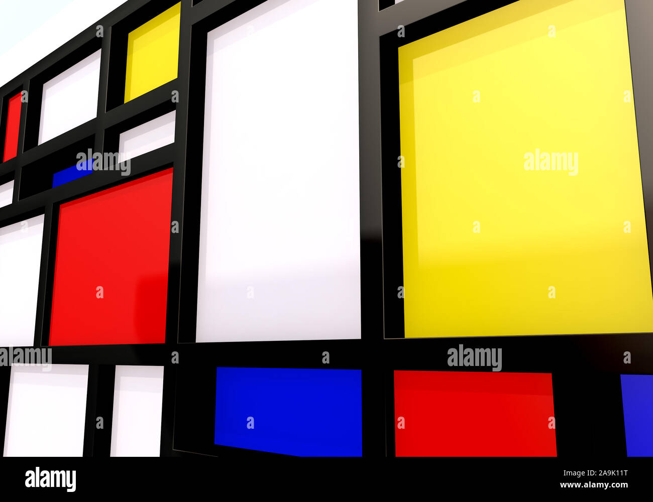 Mondrian abstract texture hi-res stock photography and images - Alamy