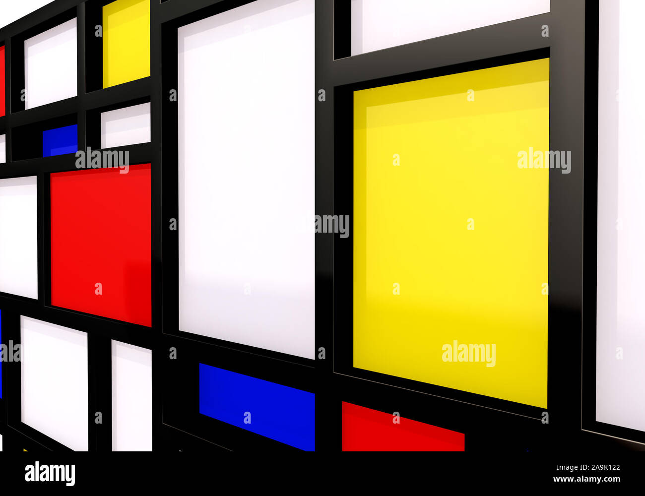 Mondrian abstract texture hi-res stock photography and images - Alamy