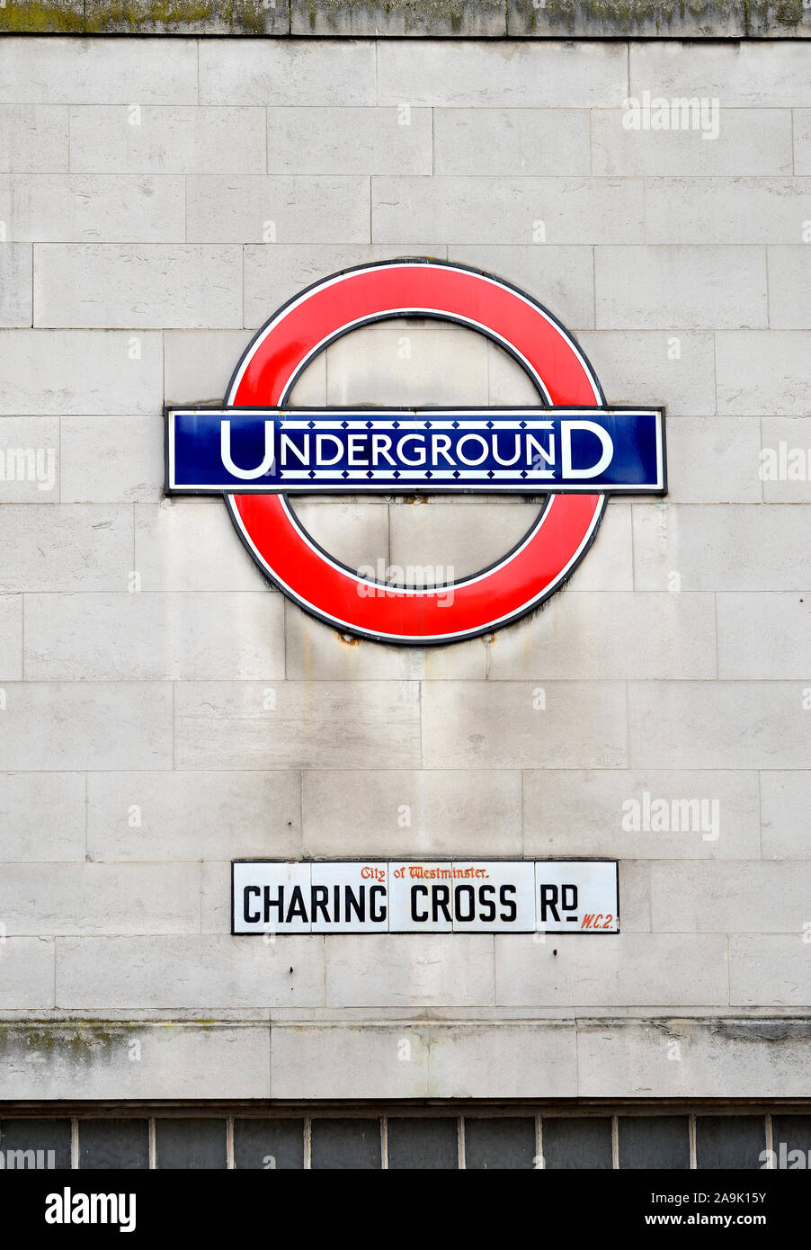 London, England, UK. Leicester Square underground station, Charing ...