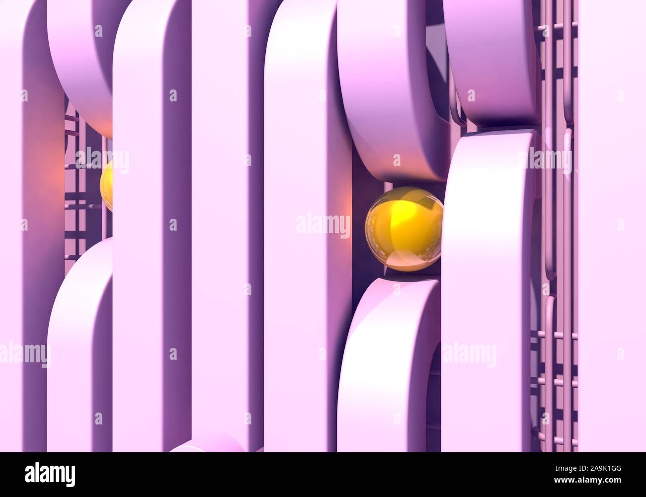 3d pipes balls hi-res stock photography and images - Alamy