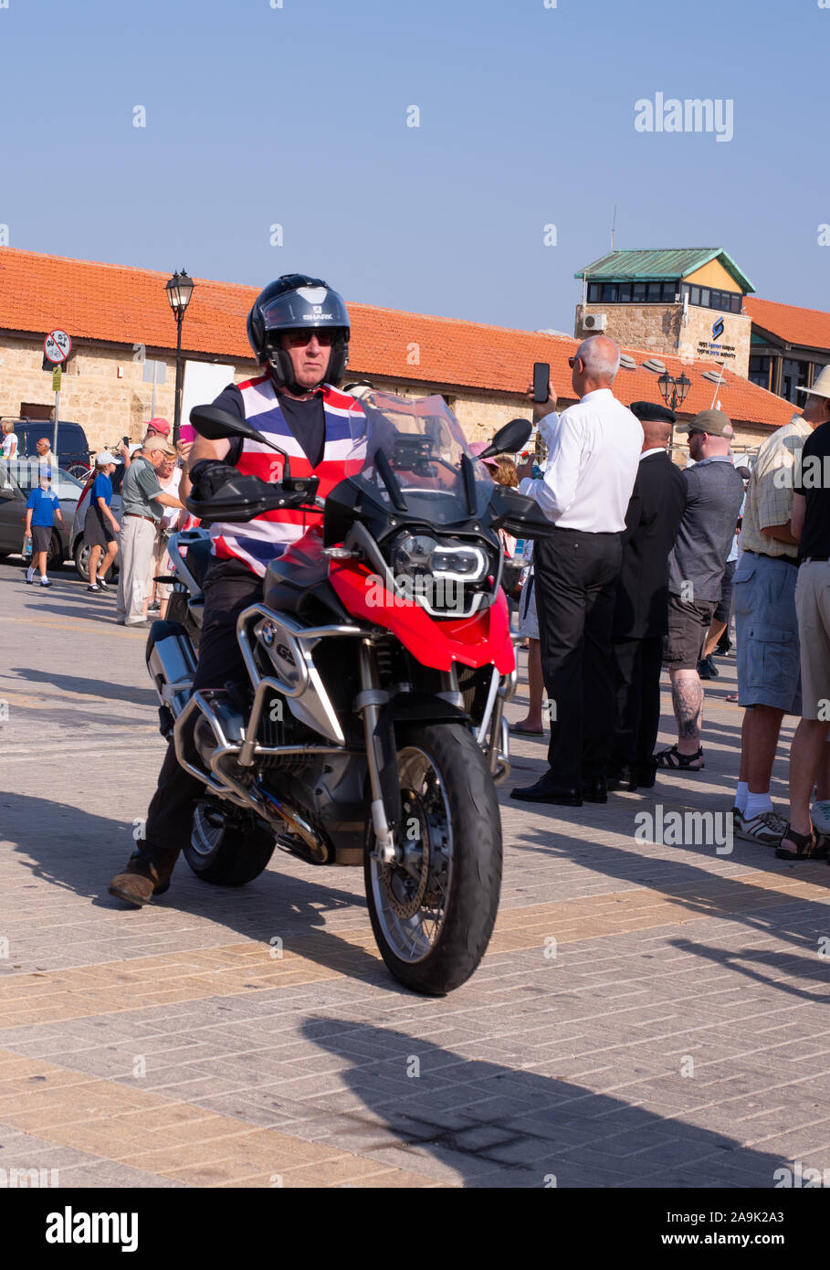 Remebrance bikers on parade 07 number 3917 Stock Photo - Alamy