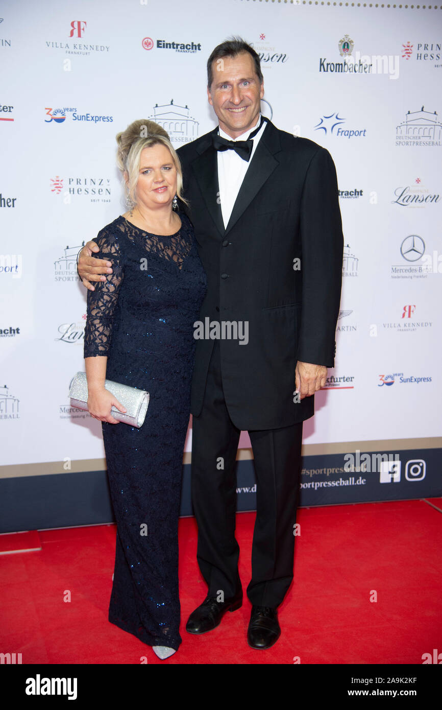 Lars RIEDEL, discus thrower, with wife Katja, red carpet, Red Carpet ...