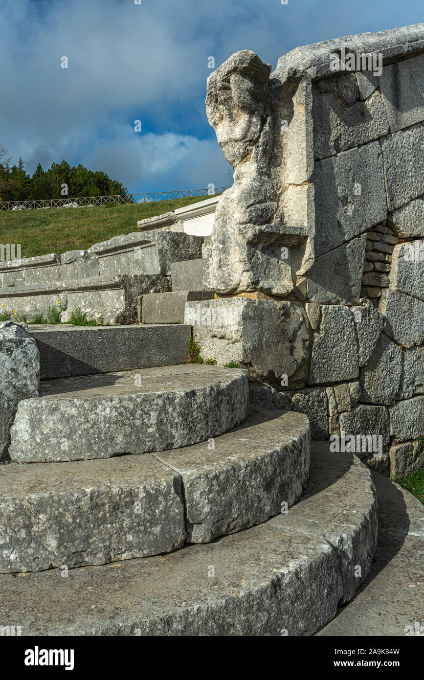 Archaeological area of the Samnite Sanctuary of Pietrabbondante, Italic ...