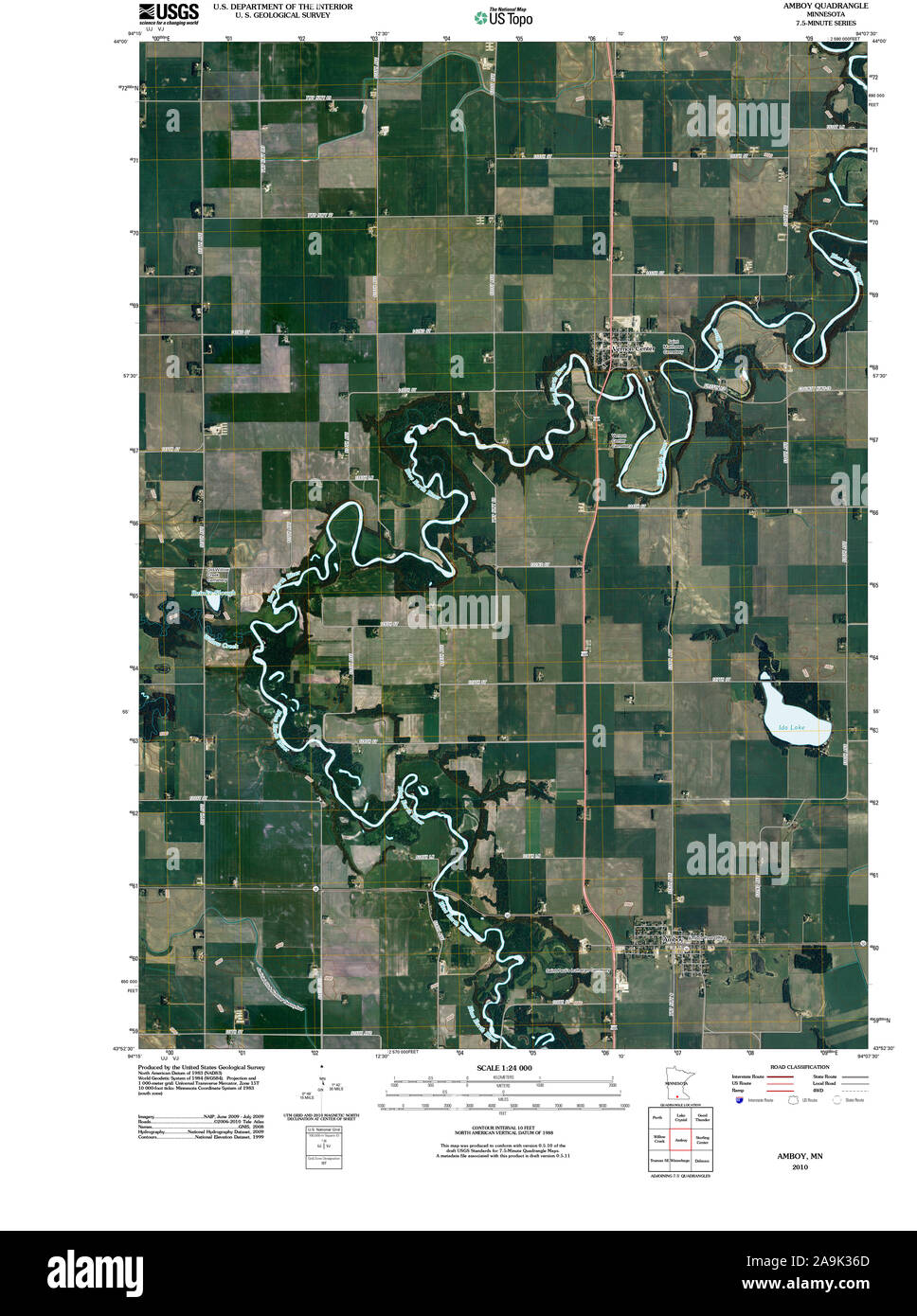 Amboy minnesota map Cut Out Stock Images & Pictures - Alamy