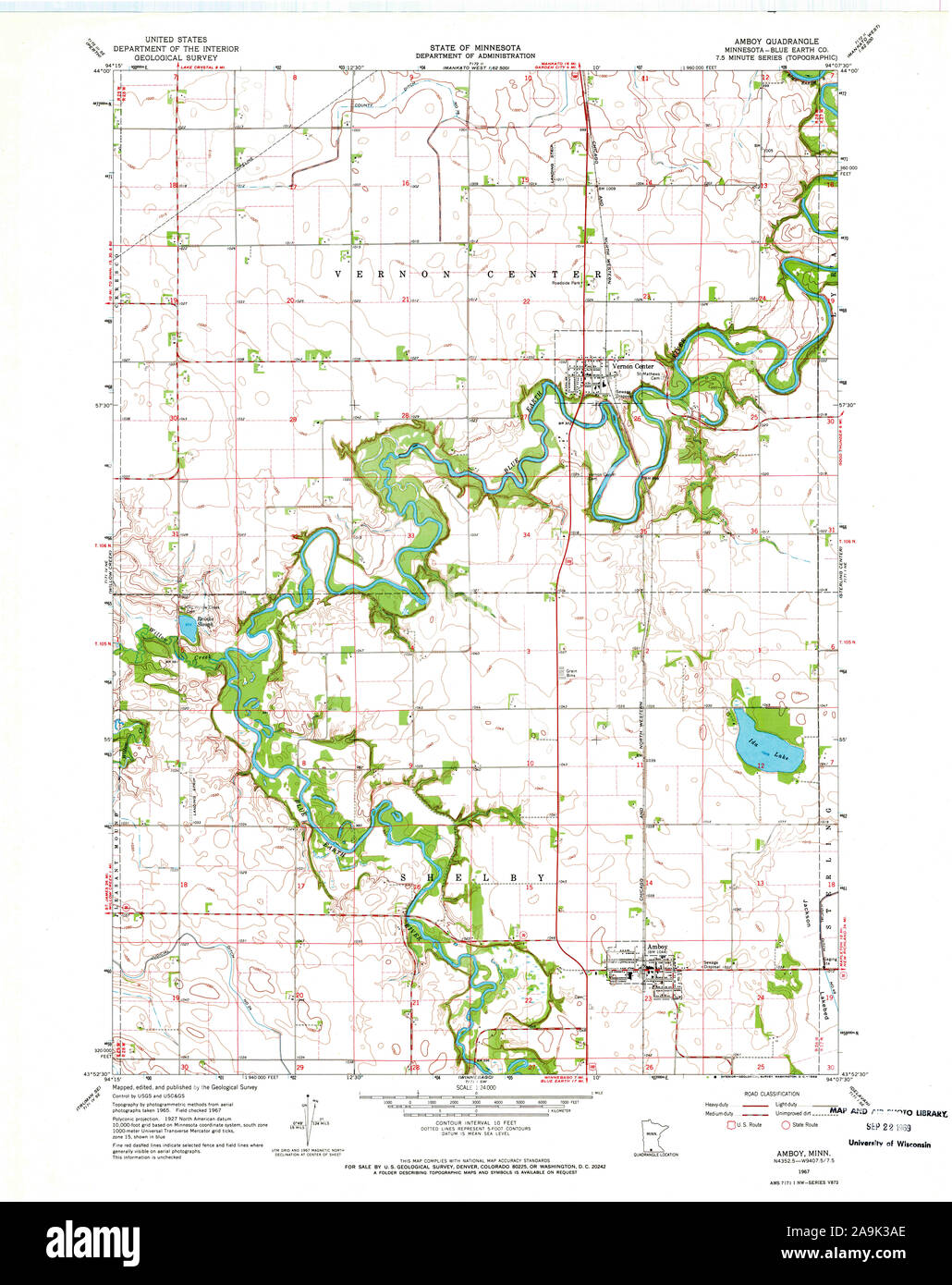Amboy minnesota map Cut Out Stock Images & Pictures - Alamy