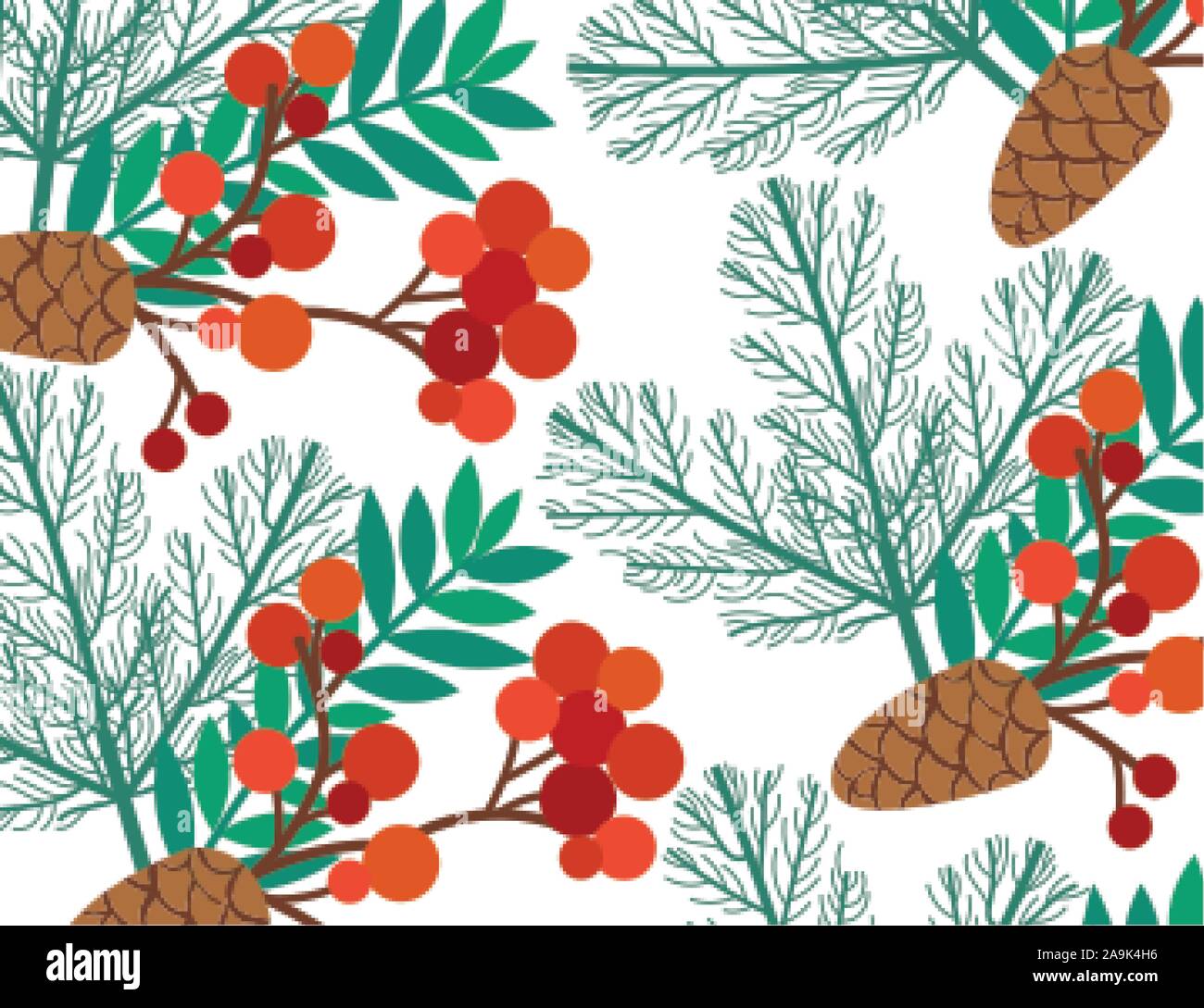 Christmas tree seeds Stock Vector Images - Alamy