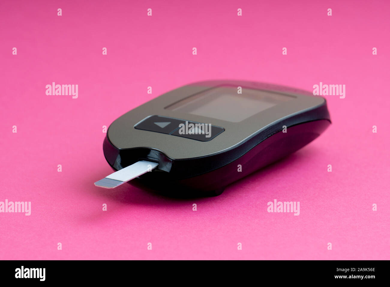 Diabetes concept. Syringe, Glucometer or Glucose meter and stethoscope ...